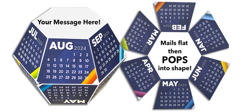 Modern Polygon Calendar Pop-Up